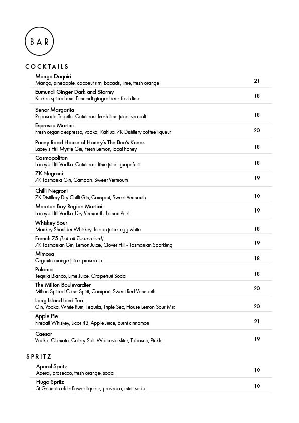 Menu – Good Grace Restaurant